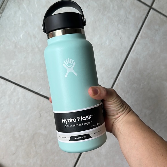 Hydro Flask | Kitchen | Dew Light Teal 32 Oz Hydroflask Wide Mouth ...